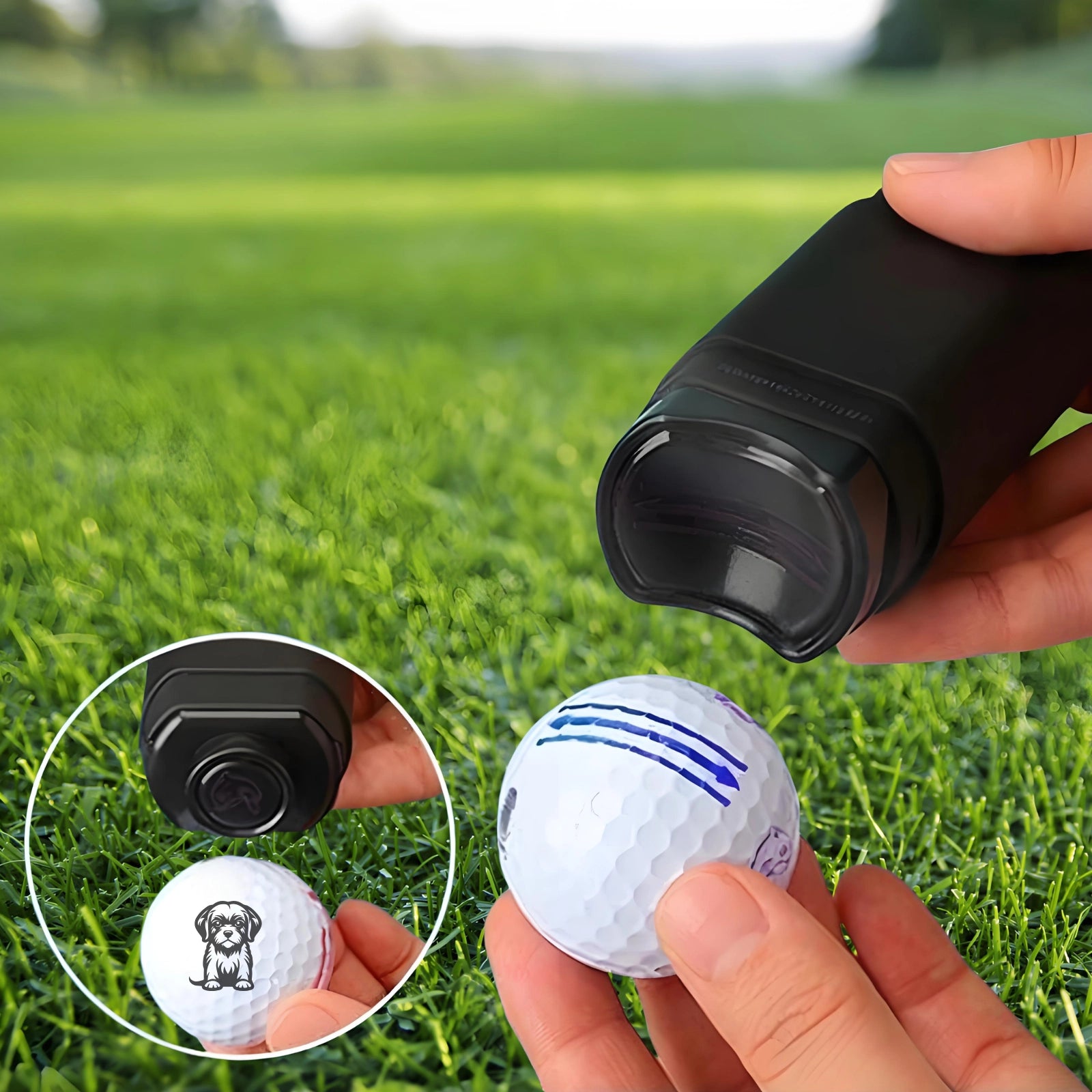 Custom Pet Portrait Golf Ball Stamp - Dog & Cat Face Marker ...